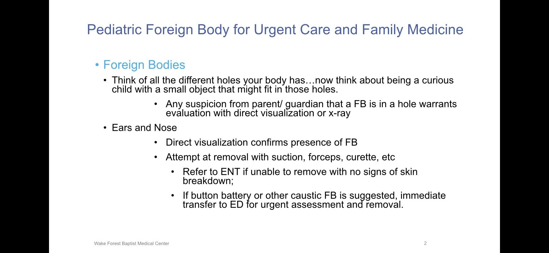 Information for Medical Providers – Button Battery Awareness